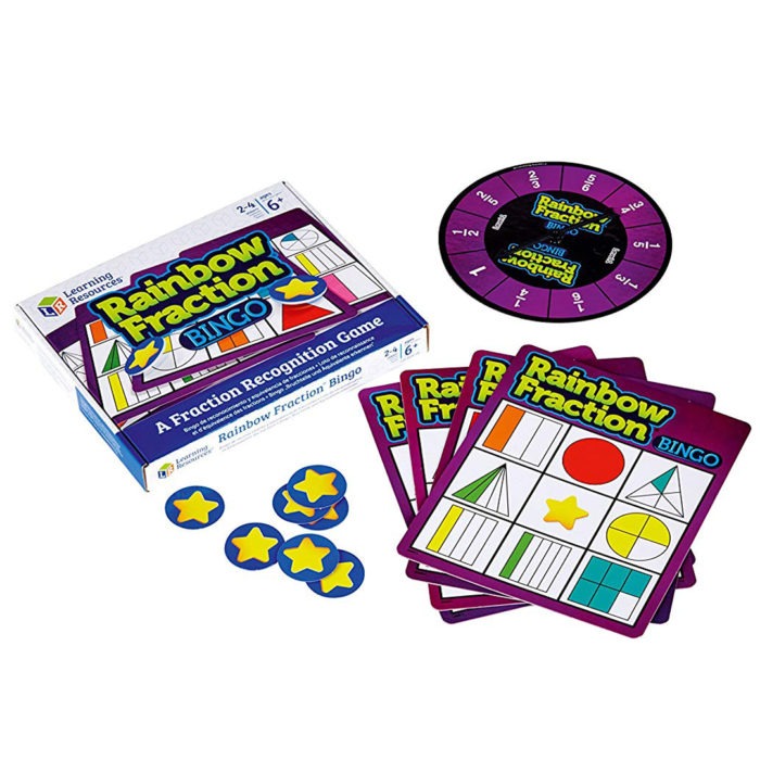 Rainbow Fraction Bingo - Fun Learning