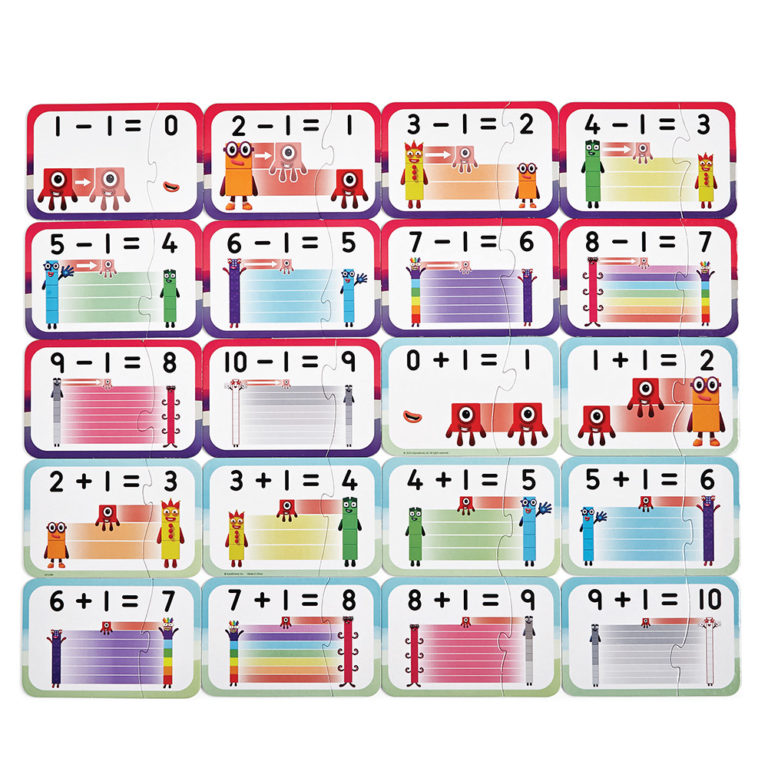 Numberblocks Adding and Subtracting Puzzle Set - Fun Learning