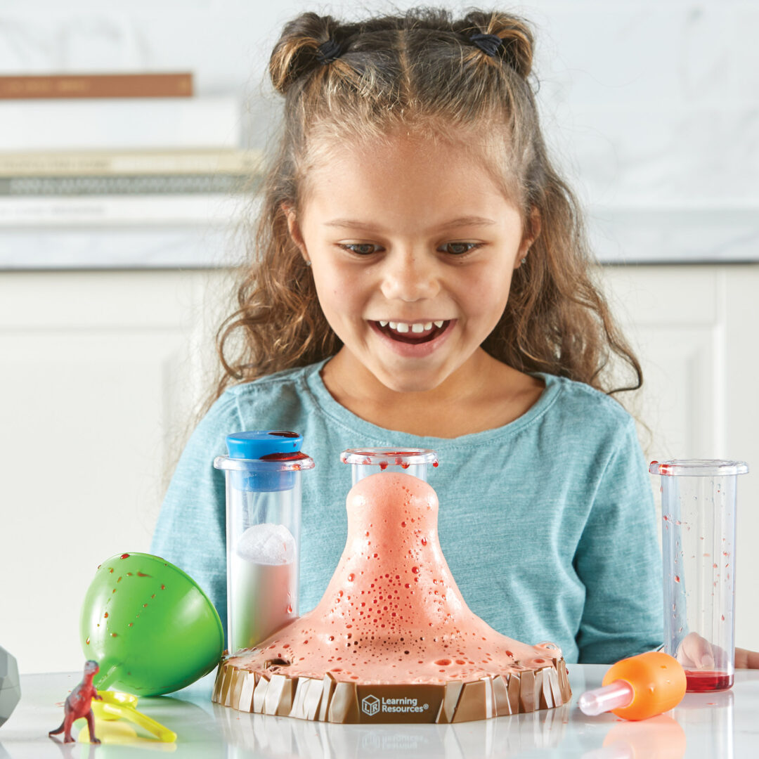 Fizzy Volcano Preschool Science Lab - Fun Learning